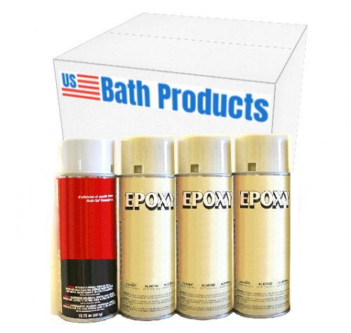 Large Spray On Bathtub Refinishing Paint - US Bath Products